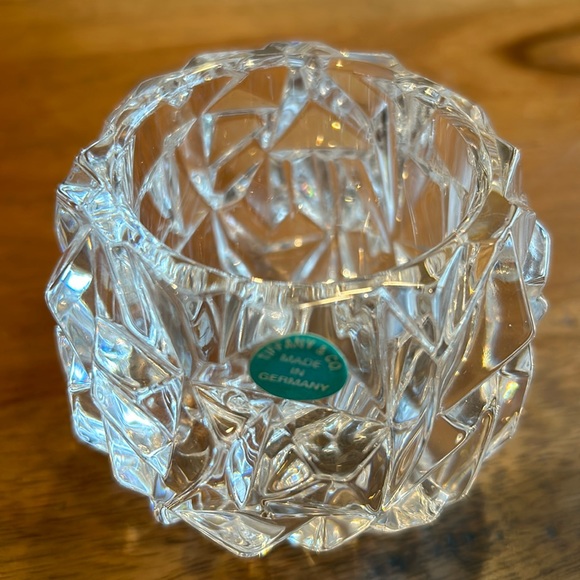 Tiffany & Co. | Art | Tiffany Co Crystal Cut Votive Candle Holder ...